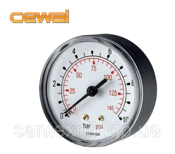 Купити Манометр 50 Фронтальний 1/4 10.bar CEWAL /91459411, ціна 290 грн - Prom.ua (ID# 1713839056)