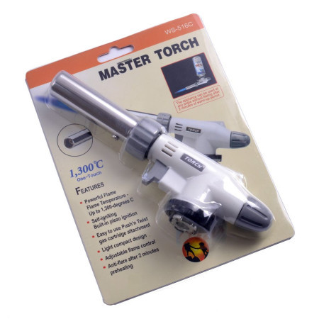 Газовая Горелка с Пьезоподжигом Master Torch WS-516C ОРИГИНАЛ с Регулировкой — Купить Недорого ...