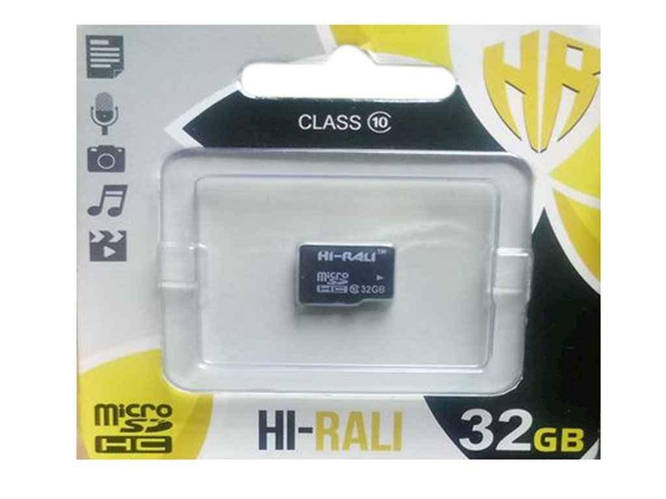 Купить Карта памяті micro SDHC 32GB class 10 (без адаптера) ТМ Hi-Rali, цена 328 ₴ — Prom.ua (ID ...