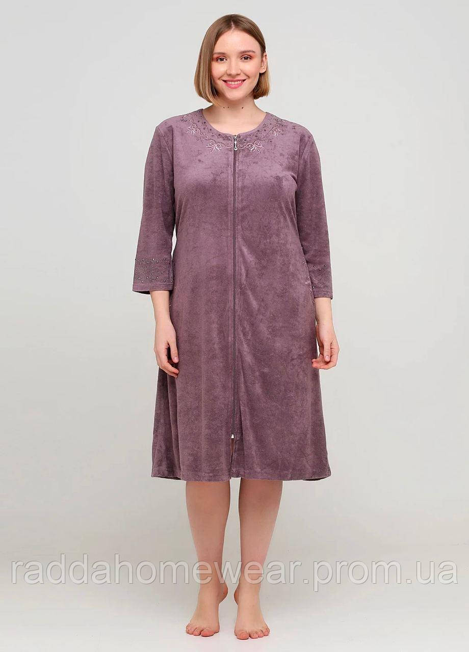 Халат ROMEO LIFE Однотонний Пудровий Домашній Бамбук 3581 — Купити ...