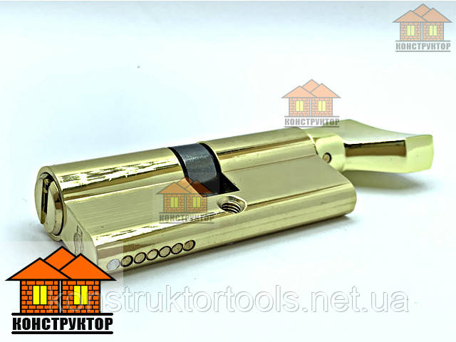 Цилиндр IMPERIAL латунь CK-70mm 35/35мм. цвет полированная латунь (ID#1714596232), цена: 360 ...