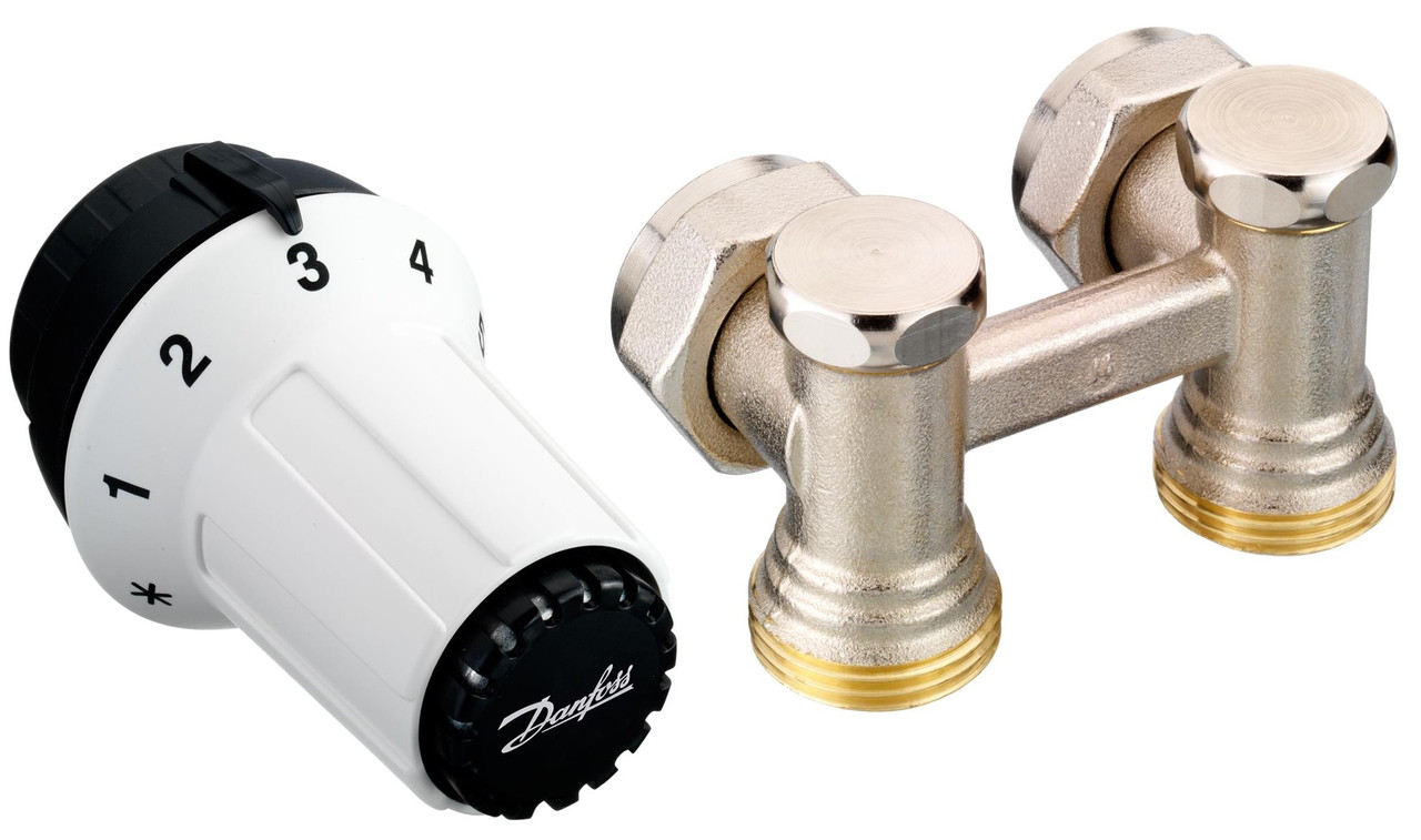 Danfoss Thermostatic set RAS-C + RLV-KS 1/2", angular, цена 1178 грн — Prom.ua (ID#1714996262)