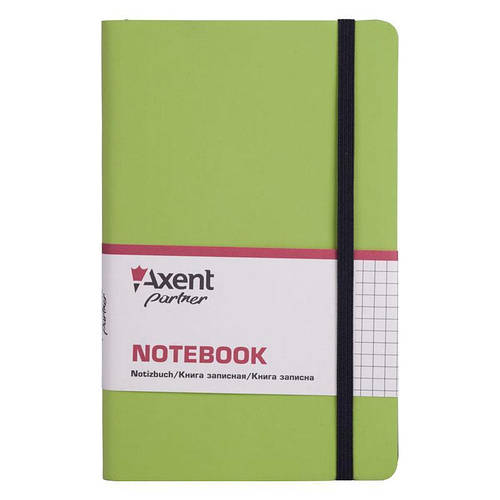 Купить Блокнот А5 96л., интегральный переплет Partner Soft Axent салатовый, цена 170.84 грн ...