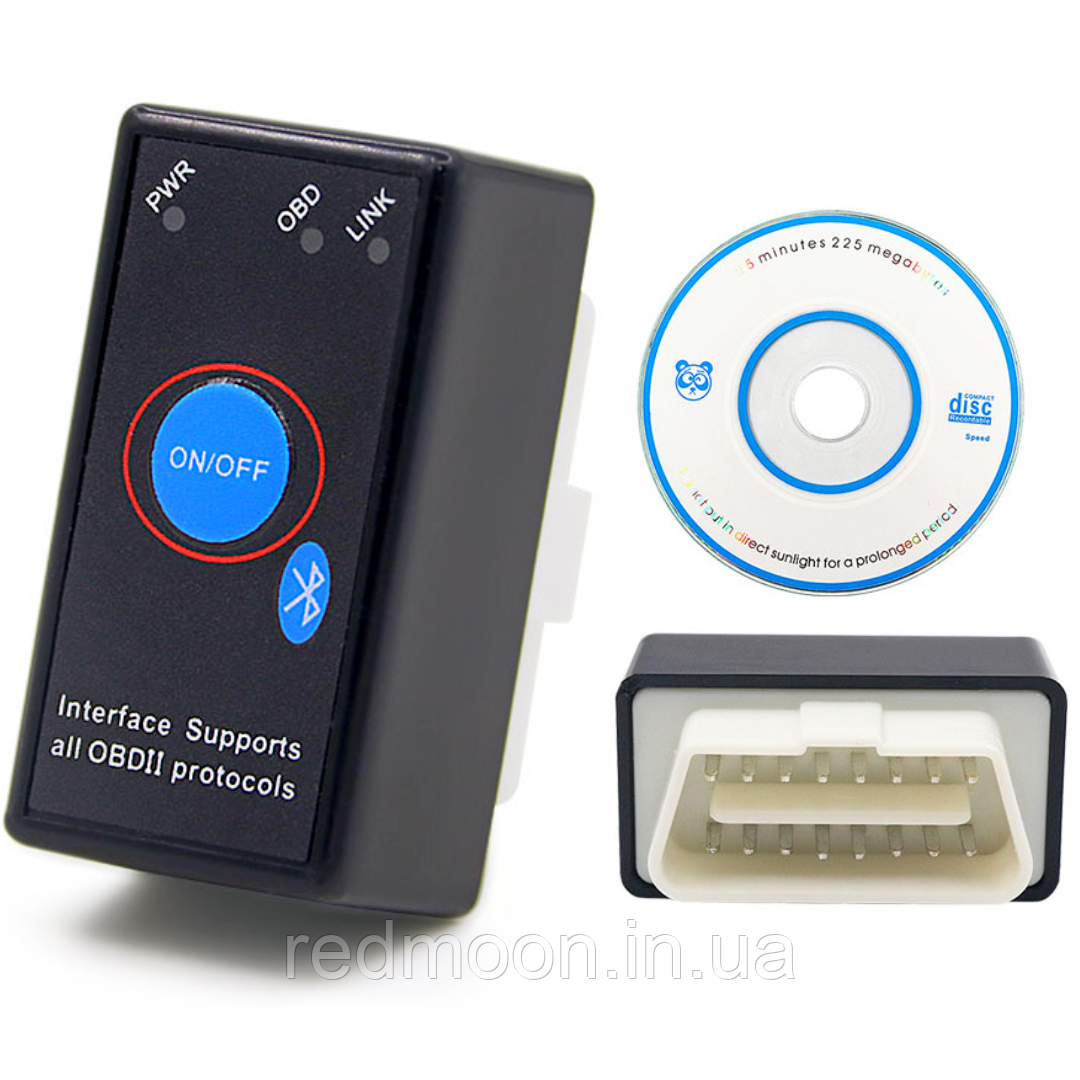 Автосканер діагностичний ELM327 v1.5, Bluetooth, 2 плати / Сканер-чіп ...