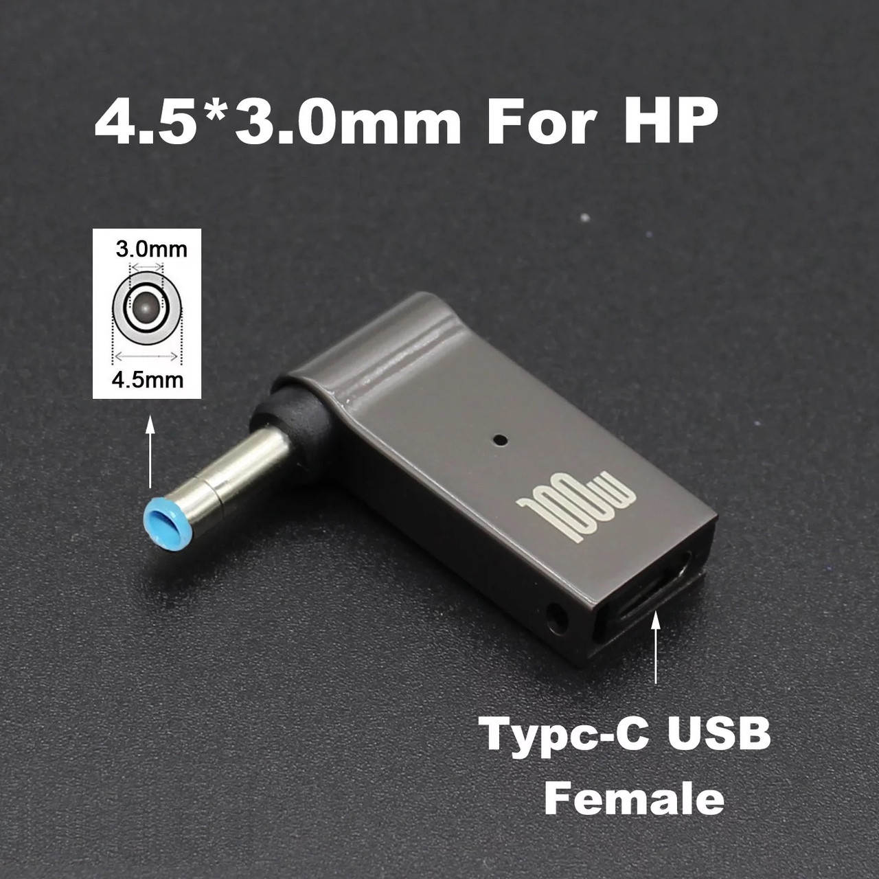 100 Вт юсб Usb Type C 3 1 Pd перехідник живлення до Dc 4 5x3 0 мм