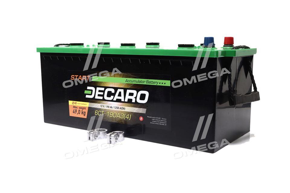 Аккумулятор 190Ah-12v DECARO START (513х223х217), R,EN1250 — Купить ...