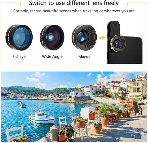 Комплект Selvim 3 в 1 для объектива камеры телефона, цена 702 грн ...