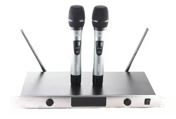 Радиосистема SH UGX8 II база 2 микрофона вокальные для караоке, цена ...