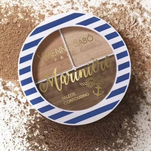 Палетка для скульптурирования лица Vivienne Sabo Mariniere Palette Contouring №02, цена 285 грн ...