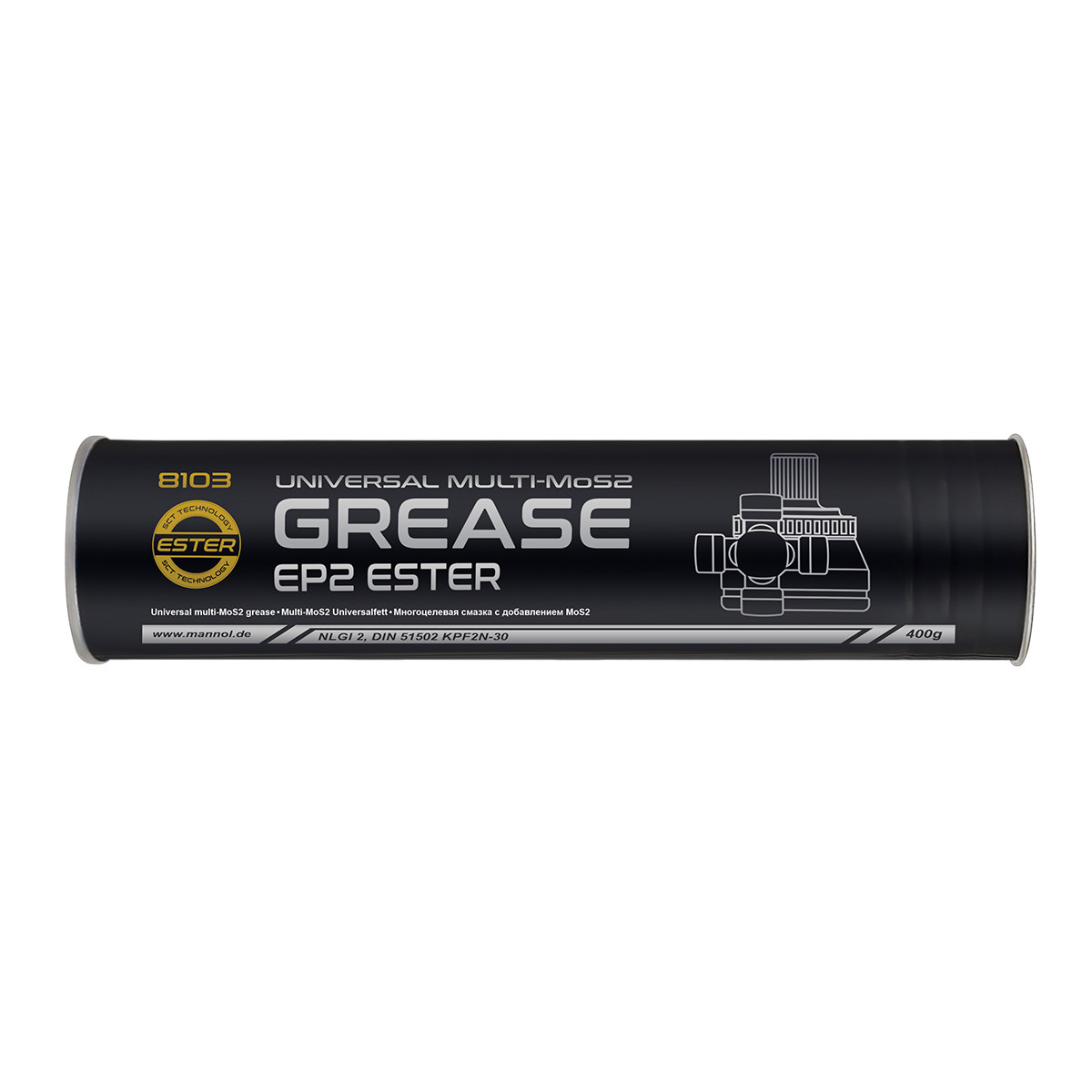 Купити Мастило пластичне Mannol 8103 EP-2 Multi-MoS2 GREASE 400г для ...
