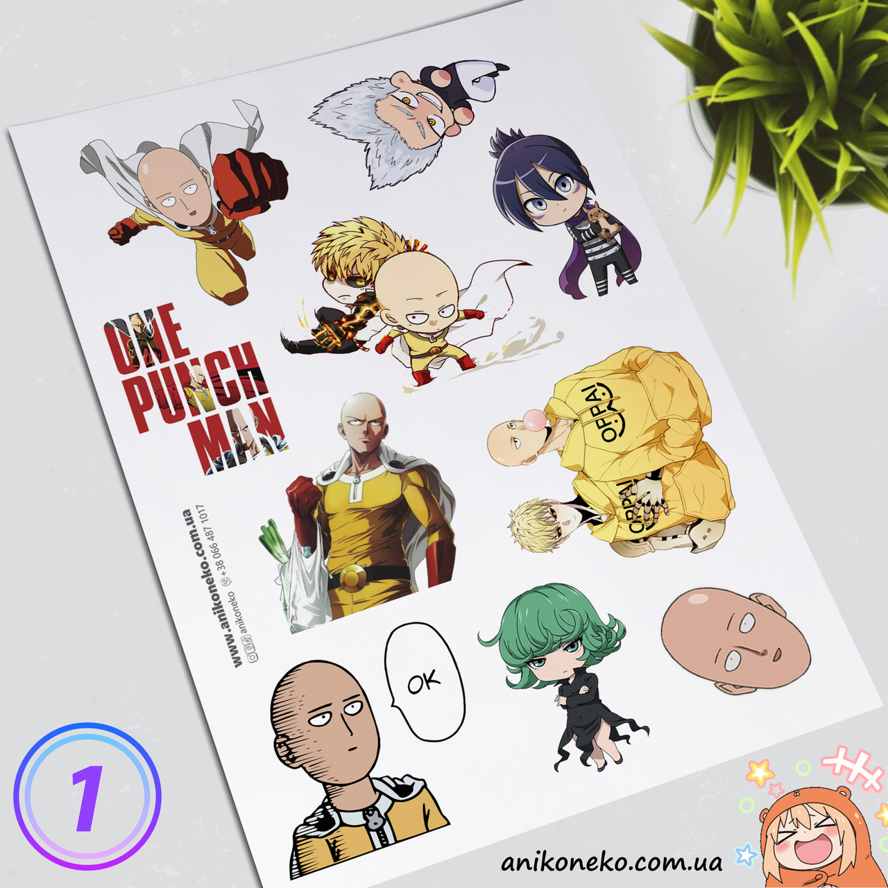 Аниме стикерпак для вырезания Ванпанчмен \ One-Punch Man (ID#1716371451 ...