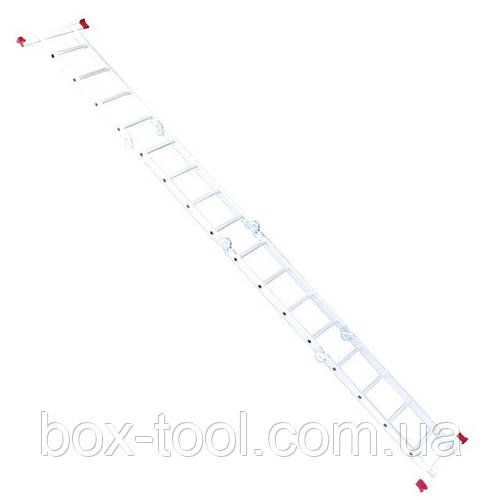 Купити Драбина алюмінієва трансформер 4*4 сходинки, 4,7 м INTERTOOL LT-0029, ціна 3685 ₴ - Prom ...