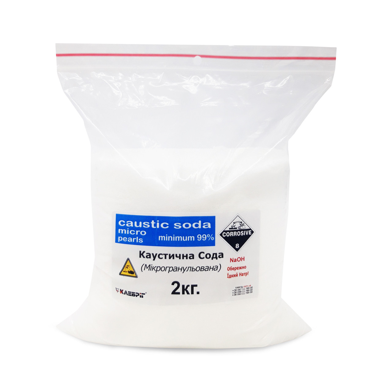 Купить Каустическая Сода Klebrig 2кг, цена 183 ₴ — Prom.ua (ID#838442073)