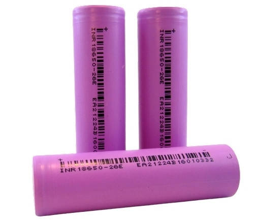 Аккумулятор высокотоковый Li-Ion 18650 Dmegc 2600mAh 5C INR18650-26E (Сиреневый) (ID#1716694749 ...