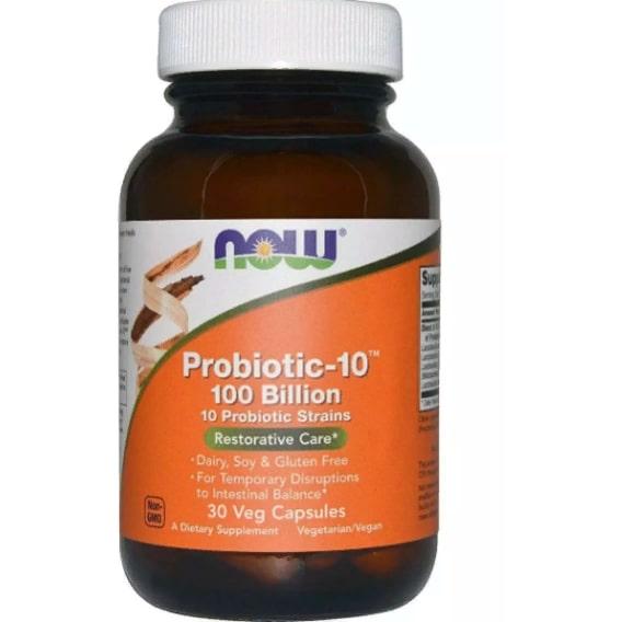 Пробиотик NOW Foods Probiotic-10 100 Billion 30 Veg Caps NF2931 ...