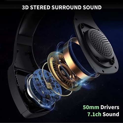 Игровая гарнитура Jelly Comb проводная с микрофоном , rgb подсветка (ID#1716810802), цена: 1600 ...