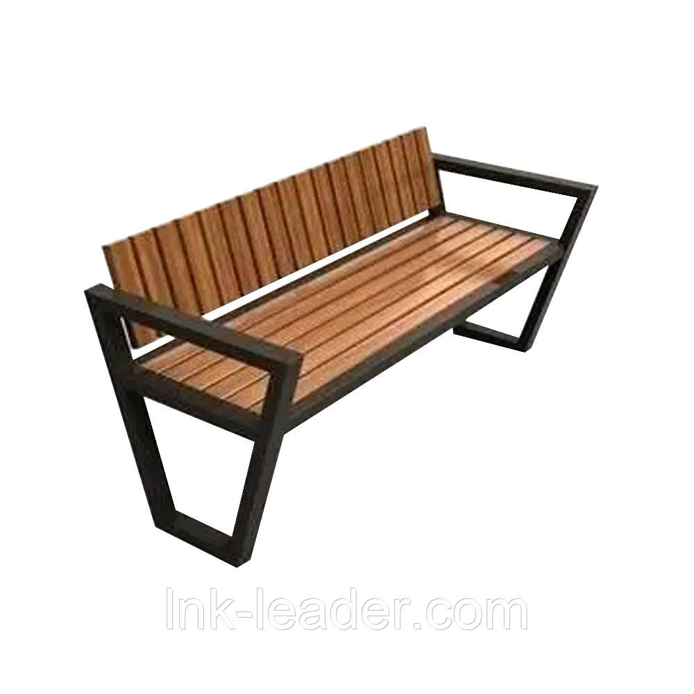 Купить Дубовая скамейка с металлическими ножками "Террасса" в Харькове ...