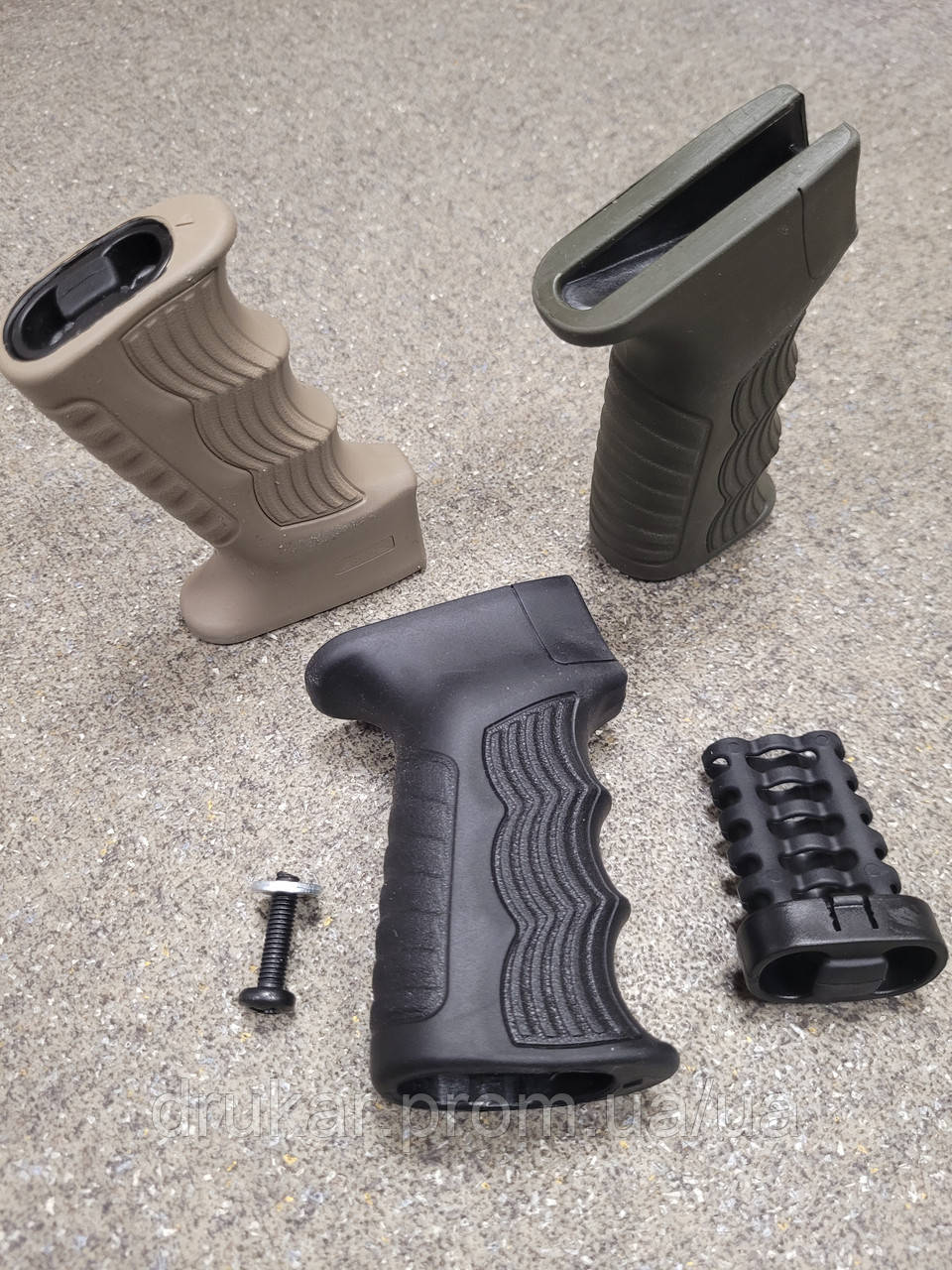 ПРОРЕЗИНЕНА Пістолетна Рукоятка Лита З Відсіком Під Пенал, Обвіс ...