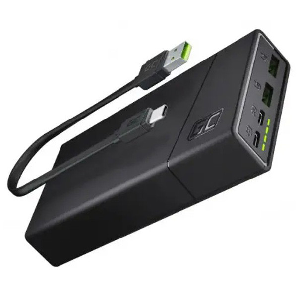 Павербанк Powerbank Green Cell PowerPlay 20 20000mAh 18W Black (PBGC03 ...
