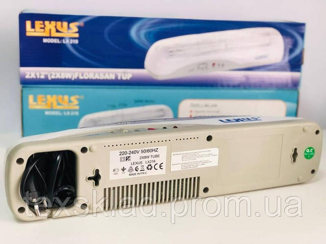 Акумуляторний ліхтар аварійного освітлення Lexus LX-218 2х8W, ціна 1634 ...