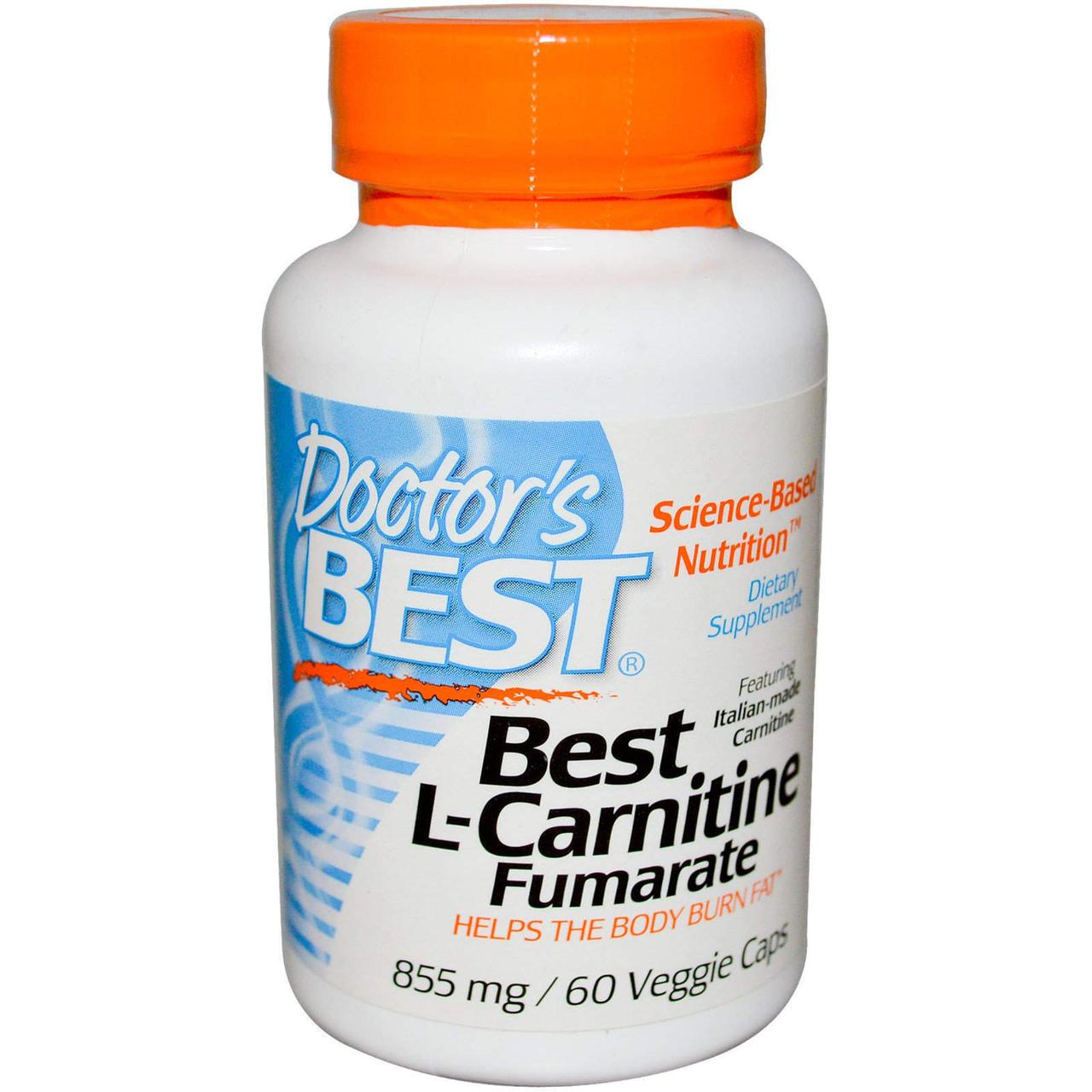 Архів Л-карнитин фумарат L-Carnitine Fumarate Doctor's Best 855 мг 60 ...