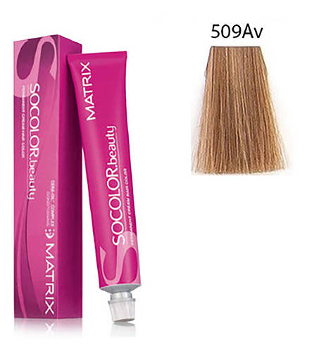Крем-фарба Matrix Socolor Beauty 509AV Дуже світлий блондин попелясто ...