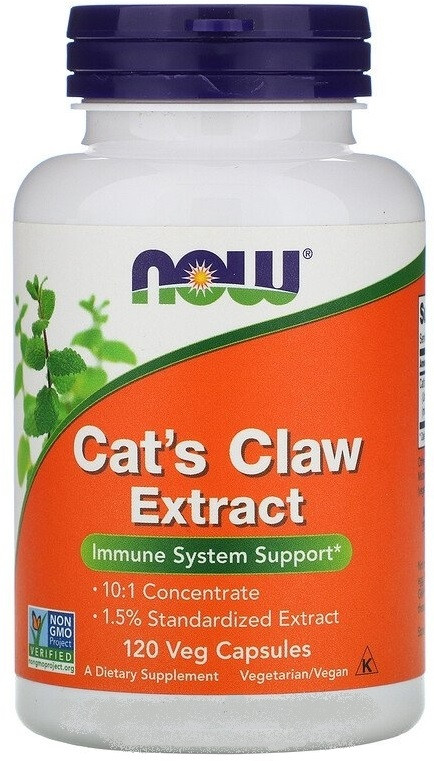 Кошачий Коготь NOW Foods Cat's Claw Extract 120 Veg Caps — Купить ...