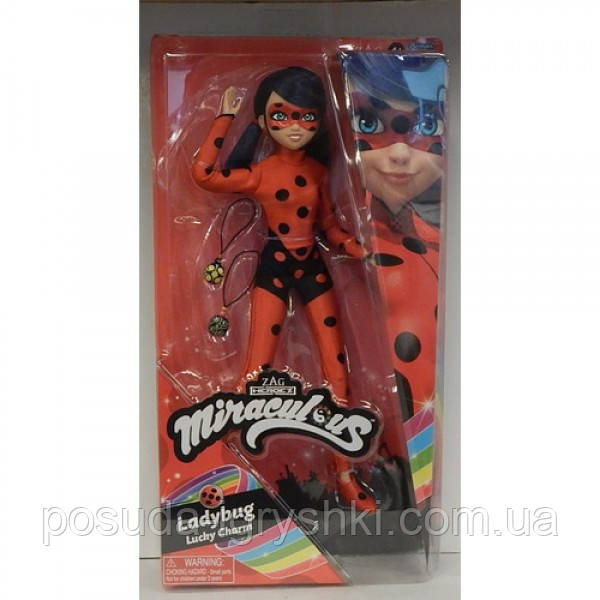 Кукла "ЛЕДИ БАГ И СУПЕР-КОТ" - ЛЕДИ БАГ С ТАЛИСМАНАМИ УДАЧИ (26 cm, с ...