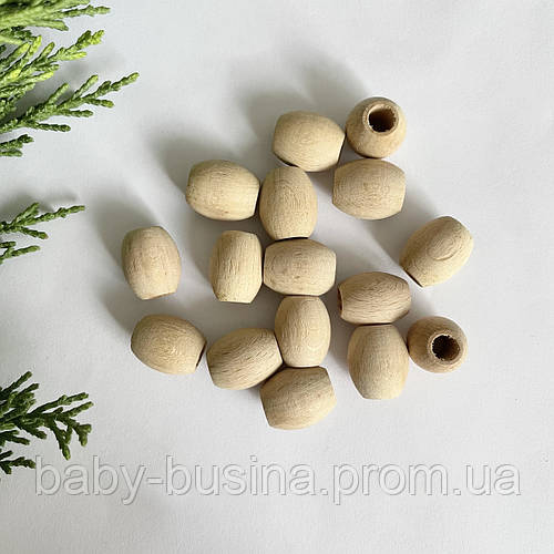 Бусина бочонок из бука 15 мм с большим отверстием, цена 2.40 грн — Prom ...