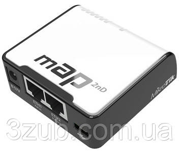 MikroTik mAP (RBmAP2nD) 2.4GHz Wi-Fi точка доступа с 2-портами Ethernet ...