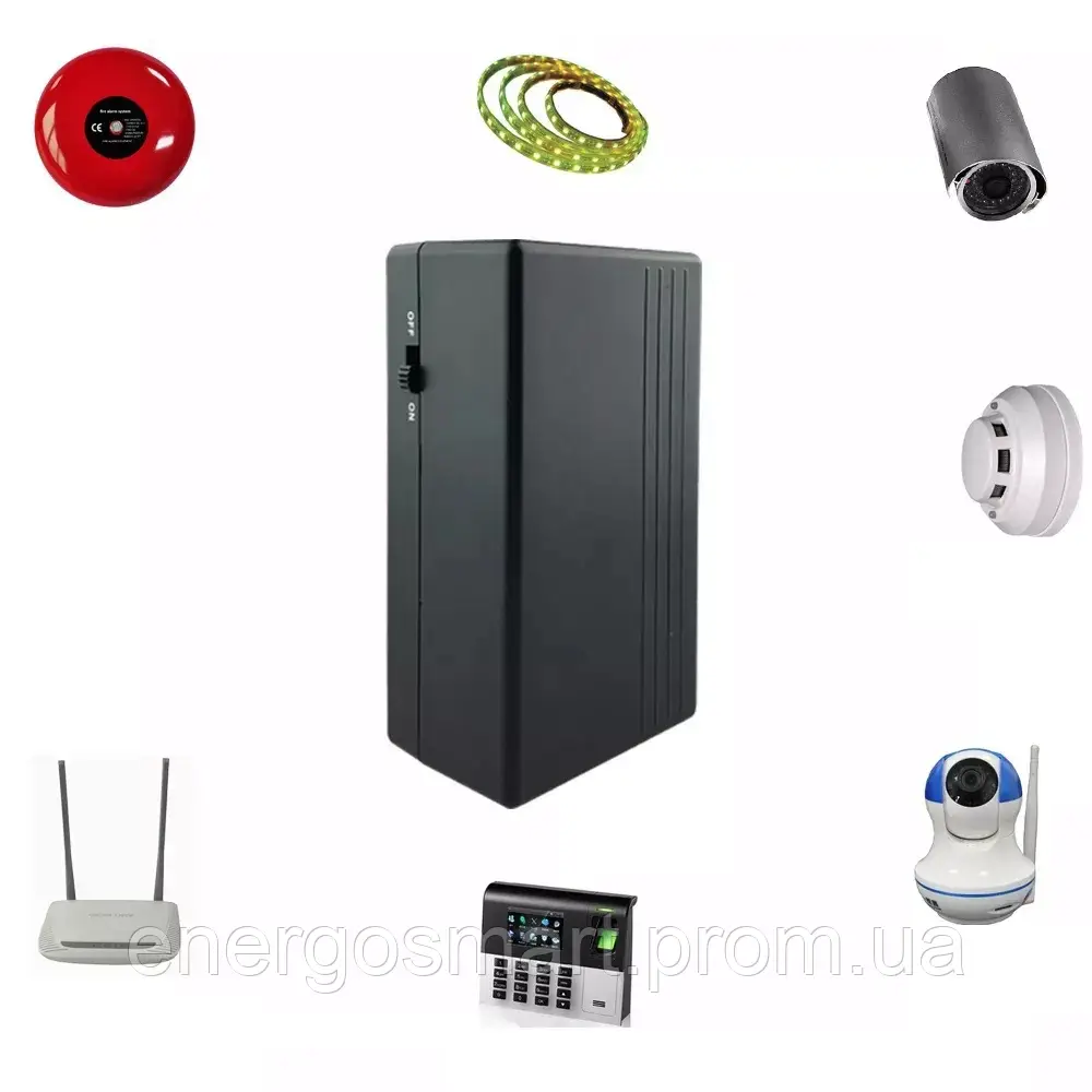 Міні ups 12V 1A, резервний акумулятор, джерело безперебійного живлення ...