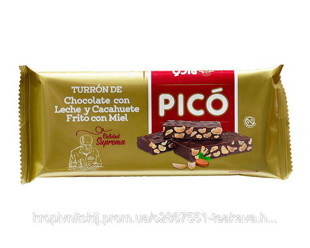 Купити Туррон Pico із молочного шоколаду із смаженим арахісом із медом ...