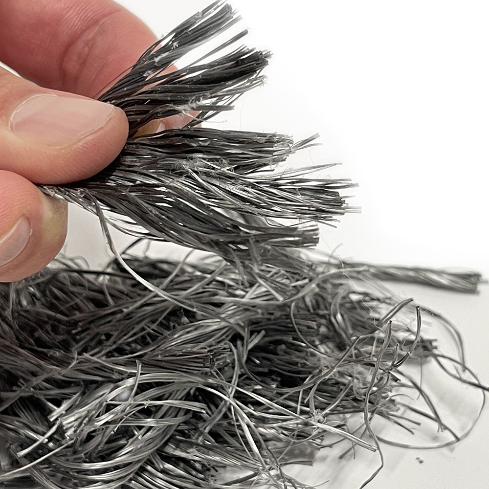 Фиброволокно в бетон для стяжки Polyex mesh 54 мм. 1 кг. Фибра ...