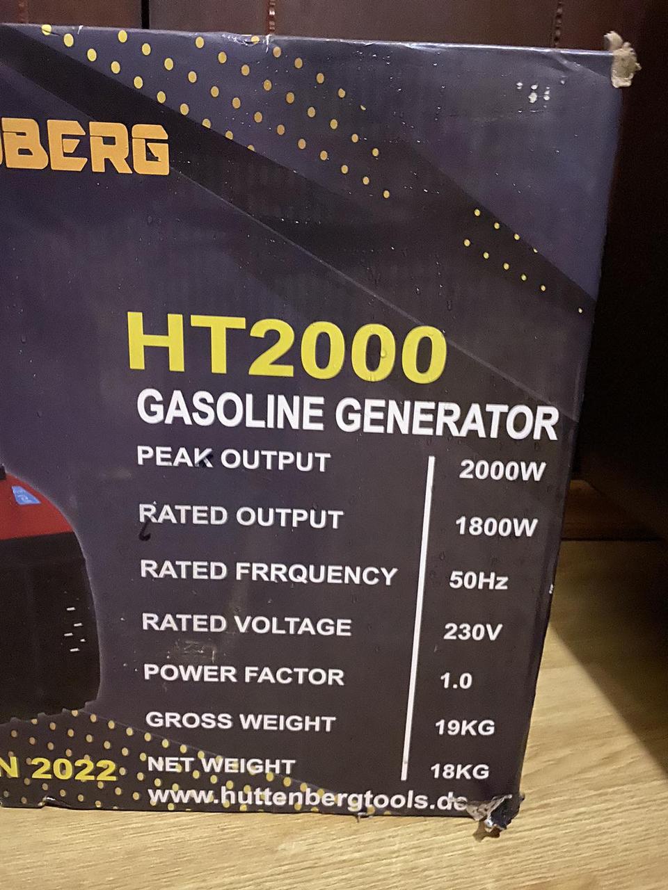 Купить Генератор бензиновий Huttenberg HT2000, цена 23500 грн — Prom.ua ...