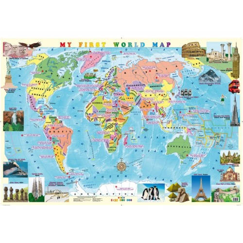 My First World Map. Моя перша карта світу. Картографія (ID#621607666 ...
