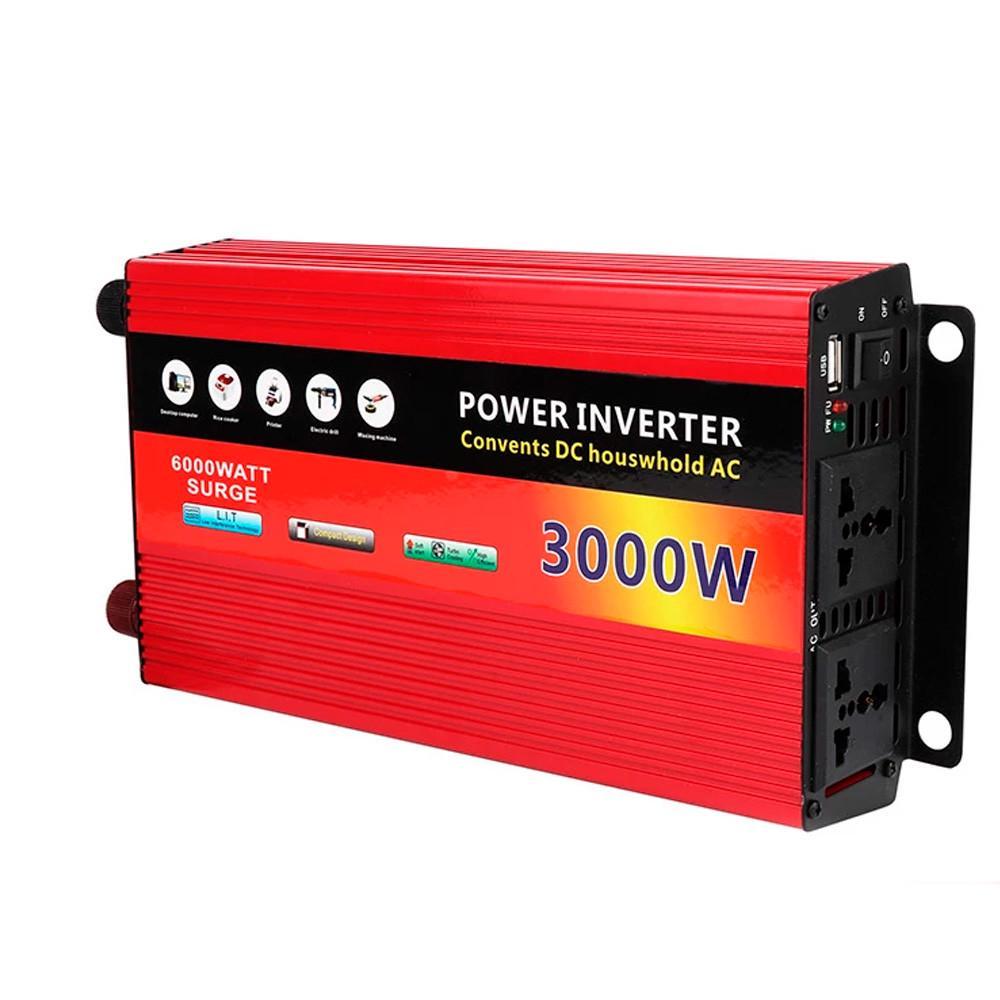 Авто инвертор 12V-220V преобразователь напряжения 3000 W UKC SSK AC/DC ...