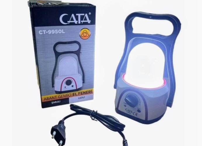 Лампа для кемпинга LED на аккумуляторе с проводом до сетм CATA ct 9950L ...