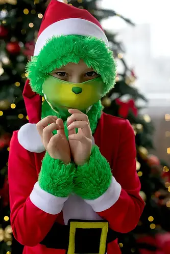 Карнавальный костюм Гринч для мальчика разм 110-116, 122-128, 134-140 ...