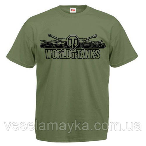Купить Футболка "World of tanks (мир танков)" логотип, цена 649 ...