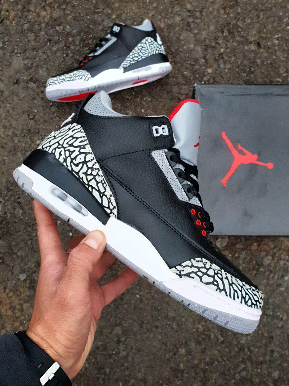 Купить Кроссовки мужские Nike Air Jordan 3 White Black. Кроссы Найк Эйр ...