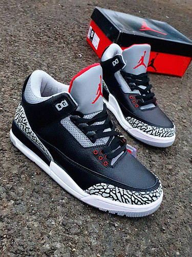 Купить Кроссовки мужские Nike Air Jordan 3 White Black. Кроссы Найк Эйр ...
