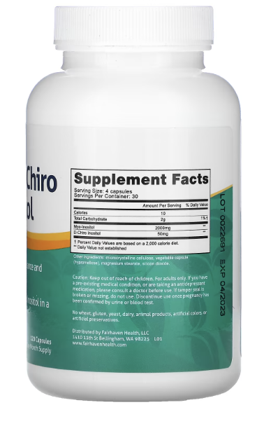 Купить Fairhaven Health, Mio + D-Chiro Inositol, мио- и D-хиро инозитол ...