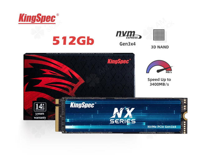 Купить ССД Диск KingSpec M.2 NVMe 512GB PCIe Gen3.0x4 2280 SATAIII SSD ...