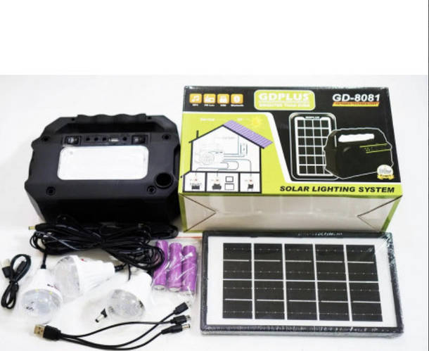 Купить Портативная солнечная станция GDPlus GD-8081 (18560mAh) FM-радіо + Bluetooth, цена 1208. ...