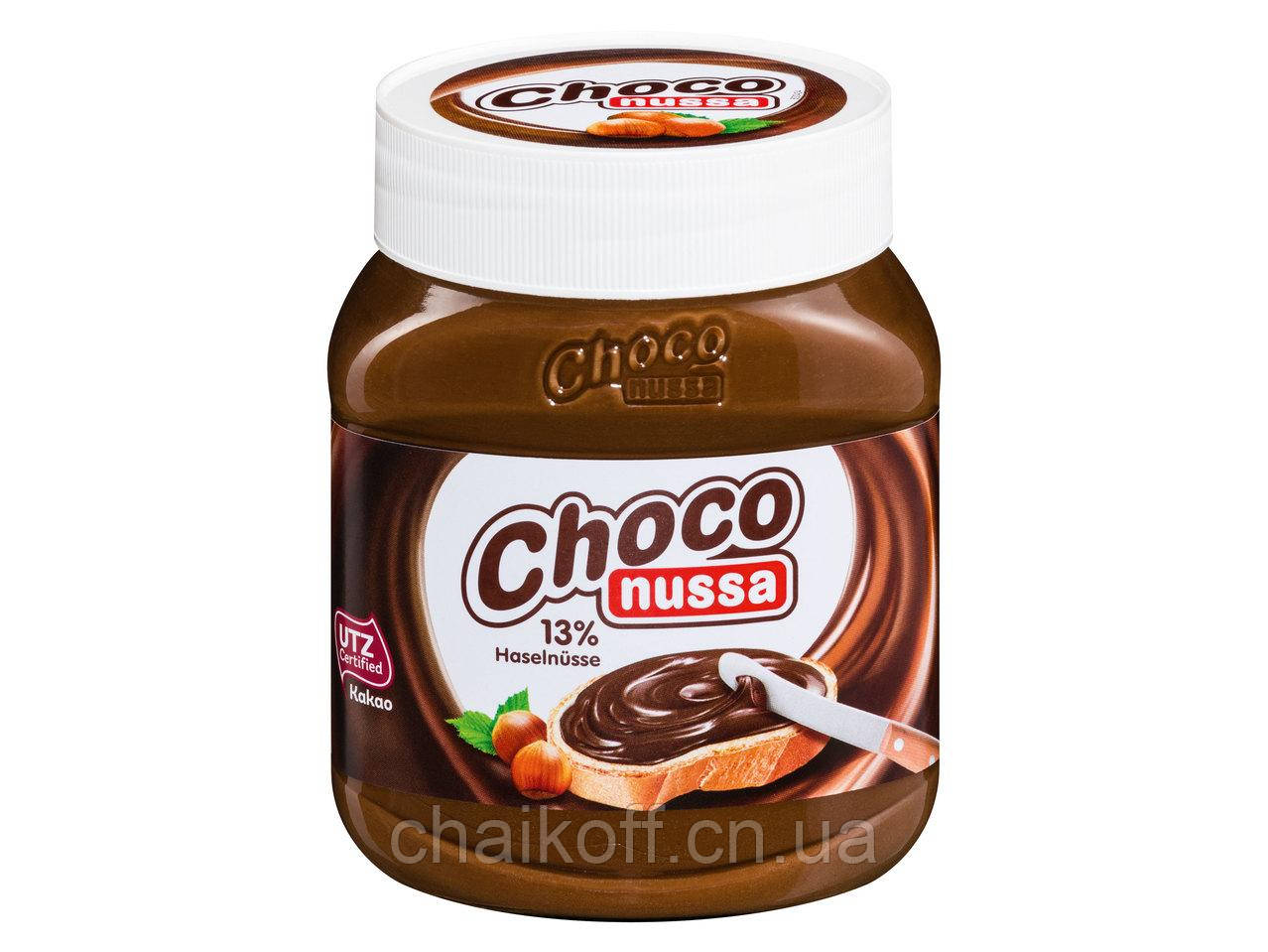 Шоколадно-ореховая паста Choco Nussa (13% фундука) 750 г от интернет ...