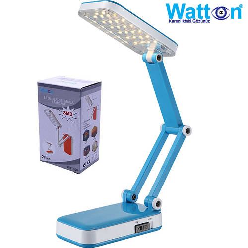 Настольная светодиодная лампа трансформер Watton WT-006, светильник складной аккумуляторный ...