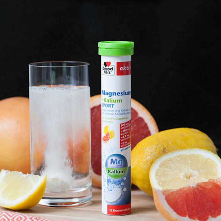 Вітаміни водорозчинні Doppelherz Magnesium + Kalium Доппельгерц Шипучі ...