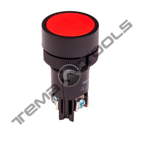 Кнопка управления XB2-EA142 красная без фиксации нажимная для постов ...