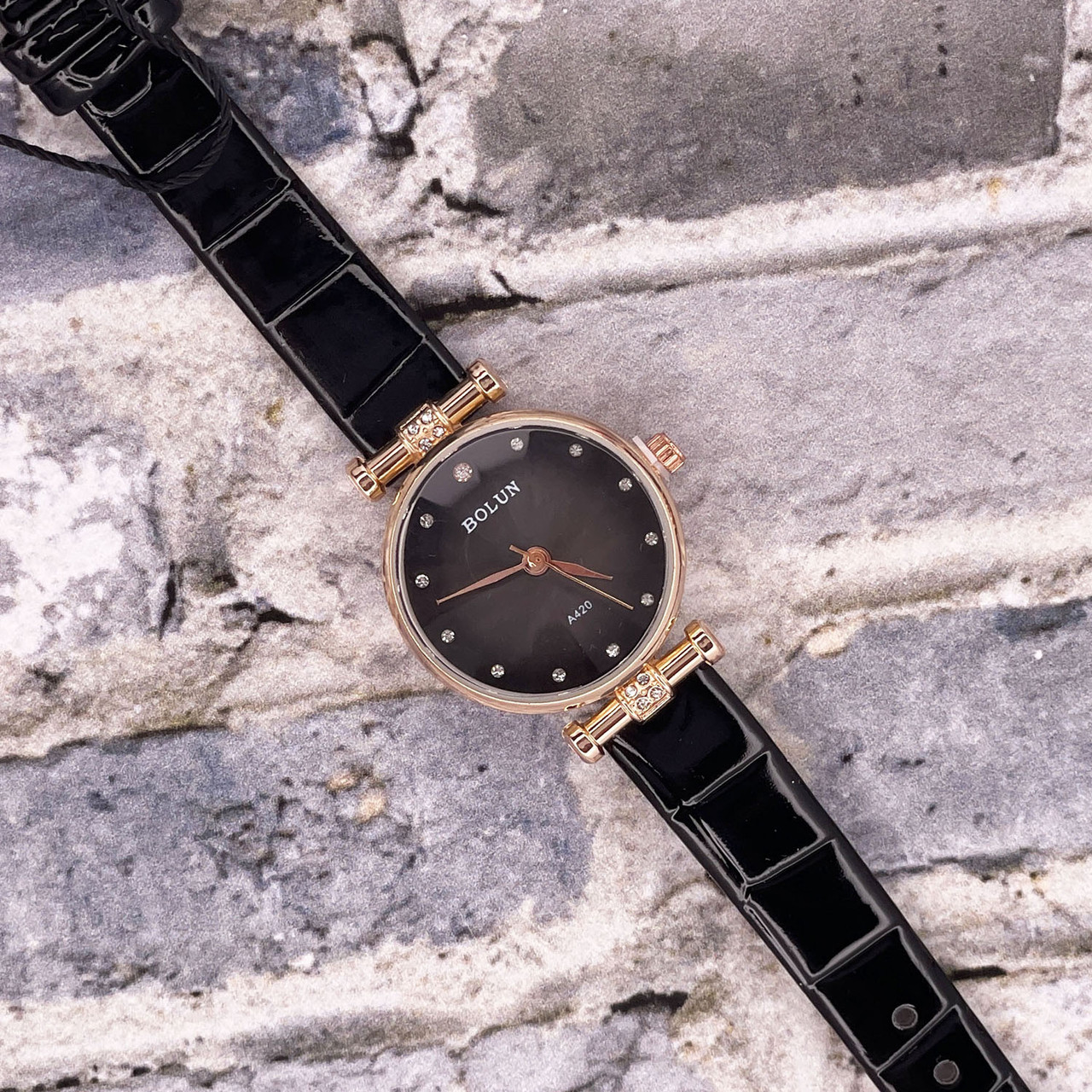Купить Bolun A420 Black-Black кварцевые часы черного цвета с черным ...