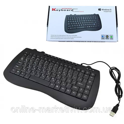 Купить Клавиатура проводная KEYBOARD MINI KP-988 Черная / Клавиатура ...